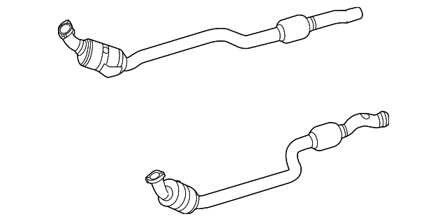 207-490-52-19 - Converter & Pipe 2015-2017 Mercedes-Benz E 550 ...