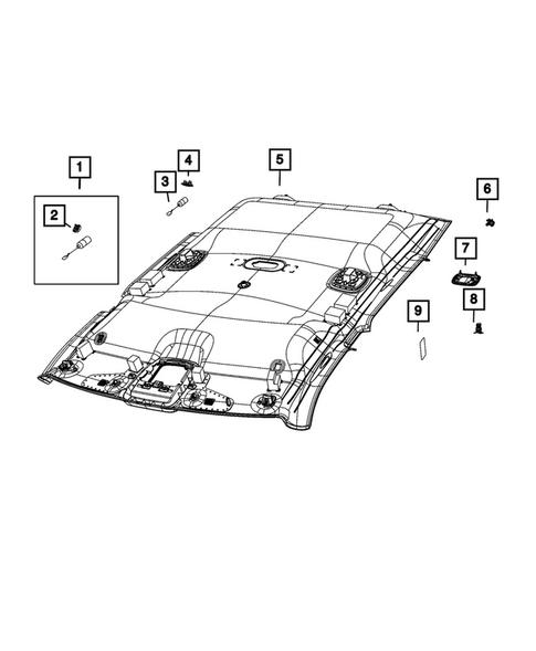 Headliners - Visors - Assist Straps for 2025 Ram 2500 | Mopar eStore