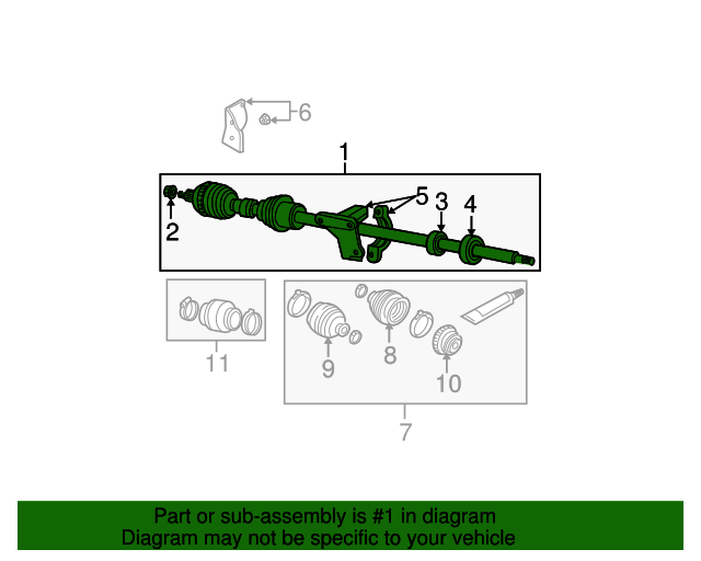 36050315 - Axle Assembly - 2001-2004 Volvo | Volvo OEM Parts Direct