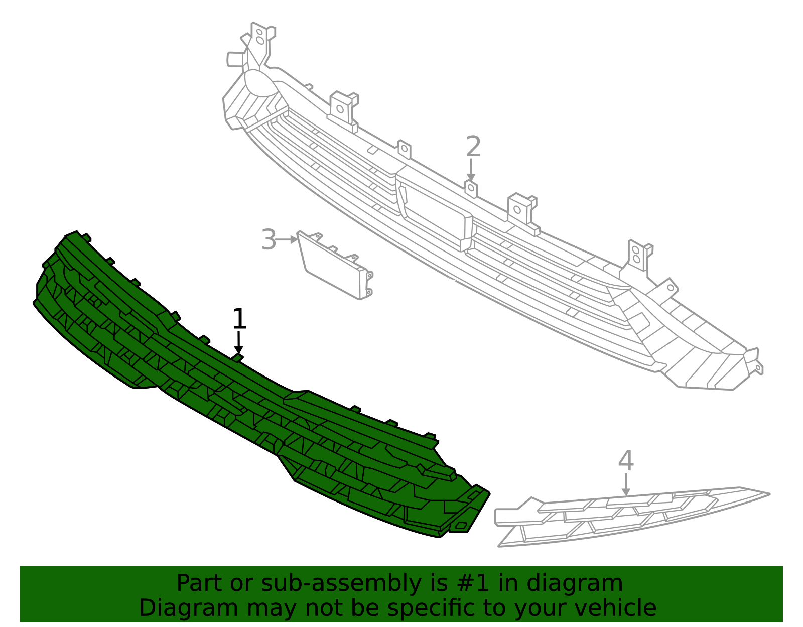 86351-L3000 - Upper Grille 2021-2024 Kia K5 | Genuine Kia Parts