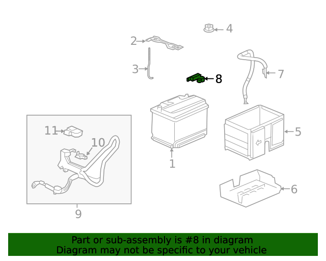 38920-TBA-A02 - Battery Current Sensor 2016-2022 Honda | AutoNation Parts