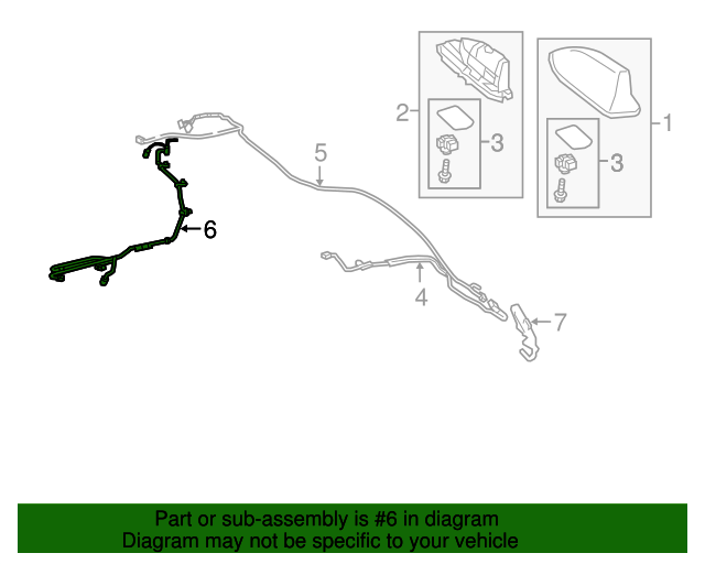Toyota Antenna Cable 86101-47N30 | Auto Parts