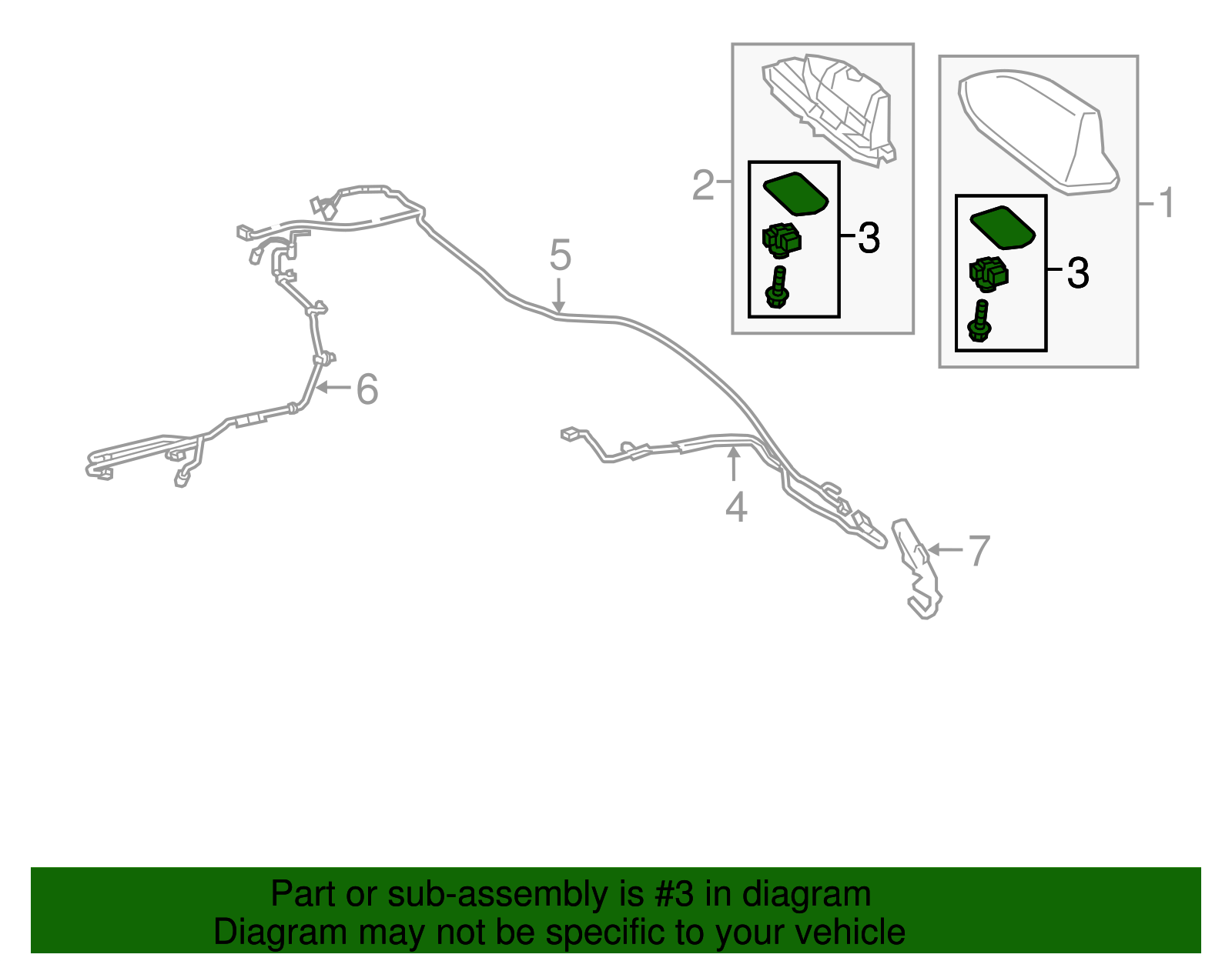 86769-0R010 - Antenna Housing - 2016-2024 Toyota | OEMGenuineParts.com