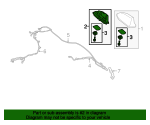 2021-2023 Toyota Radio Antenna Assembly 86300-0A030 | OEM Parts Online