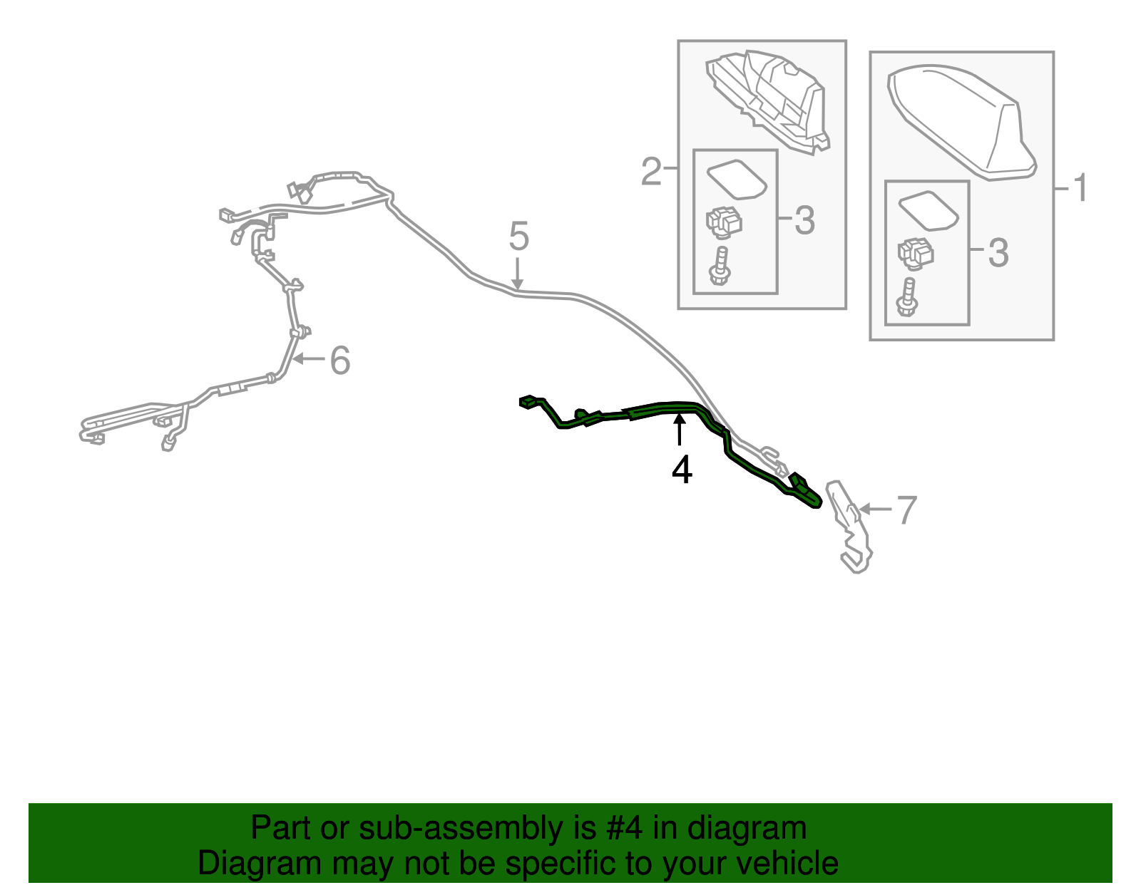 86101-47S70 - High-Quality Antenna Cable for 2021-2022 Toyota ...