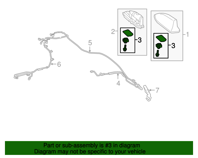 86769-0R010 - Antenna Housing 2016-2024 Toyota | Group 1 Auto Parts