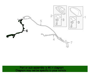 86101-47N30 - 2018-2022 Toyota - Antenna Cable | Nucar Toyota Parts