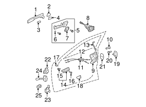 Lexus OEM Handle, Inside Part# 67705-33400-C0 | OEM Vehicle Parts