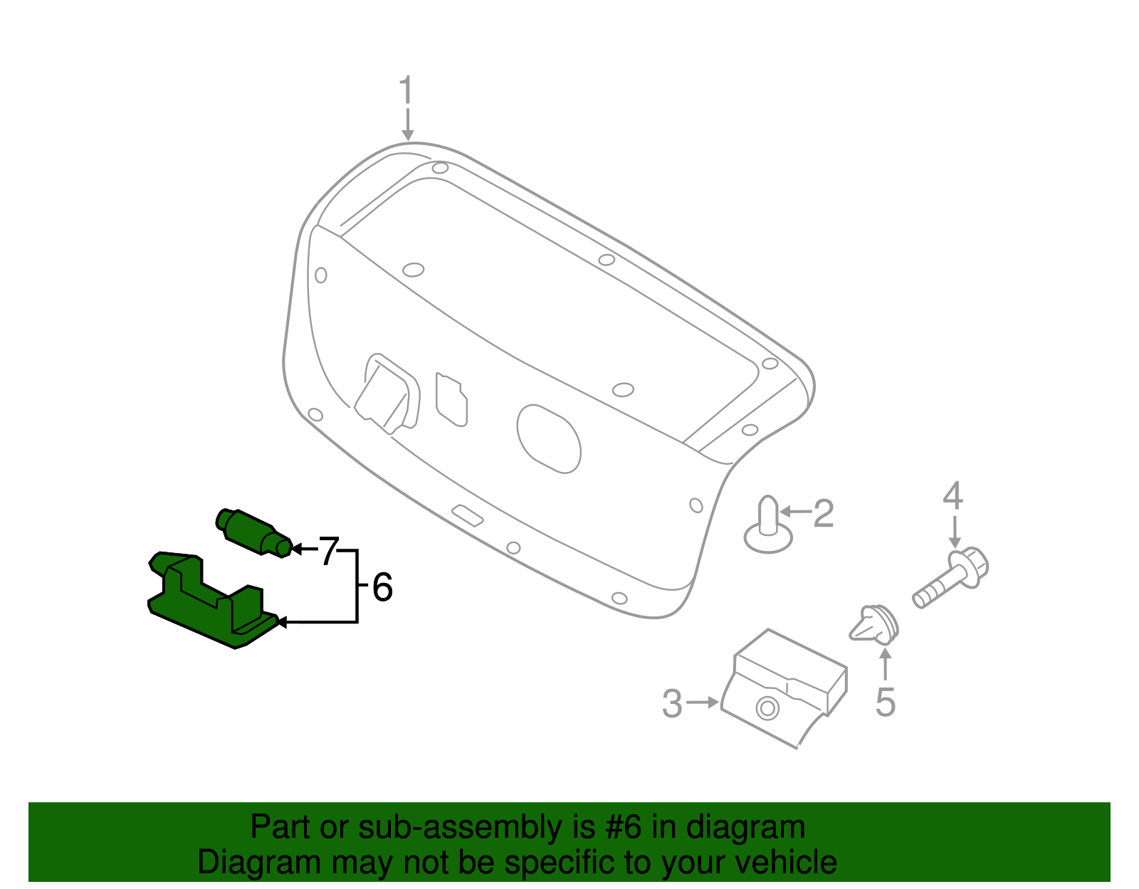 92601-3F000 - Trunk Lamp 1998-2025 Kia | Kia.Parts Store