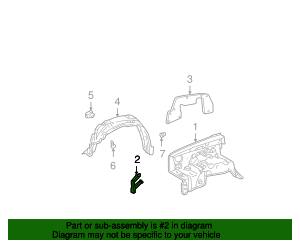 1995-2004 Toyota Tacoma Apron Assembly Brace 53706-35010 | Toyota Parts ...