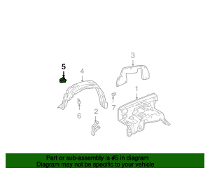 53879-14010 - Fender Liner Retainer 1991-2004 Toyota | Longo Toyota Parts
