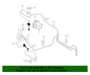 Genuine Reservoir Hose Clamp for 2000-2008 Volvo | Part# 976561 | Over ...