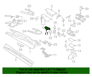 2005-2013 Porsche Ash Tray 997-553-902-01-T13 | Sunset Porsche Parts