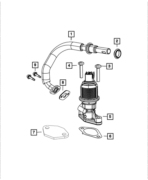 EGR System for 2009 Jeep Wrangler | Mopar Factory Parts