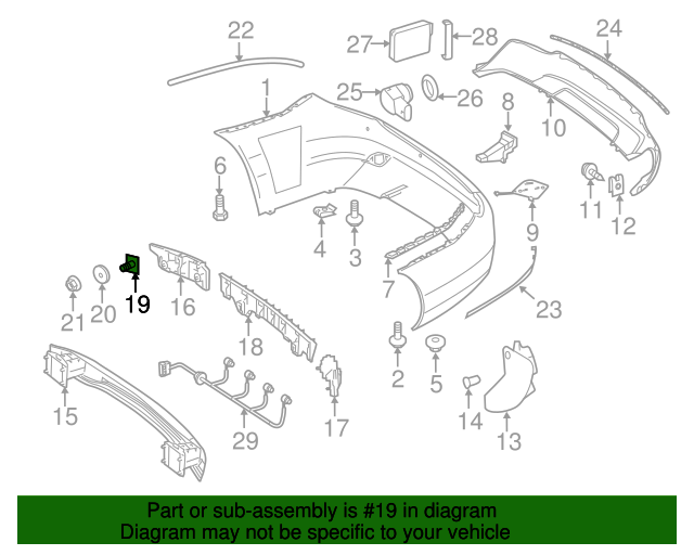 2010-2023 Mercedes-Benz Bumper Impact Absorber Bolt 000-885-03-11 | MB ...