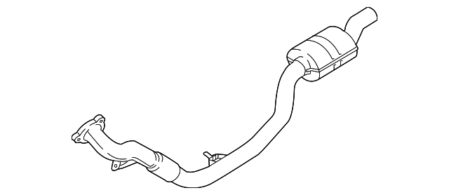 8W0-253-350-S - Exhaust Pipe 2018-2024 Audi | Audi OEM Parts