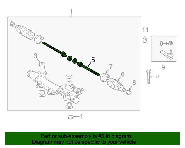 2016-2023 Toyota Tacoma Steering Tie Rod End 45503-09550 | OEM Parts Online