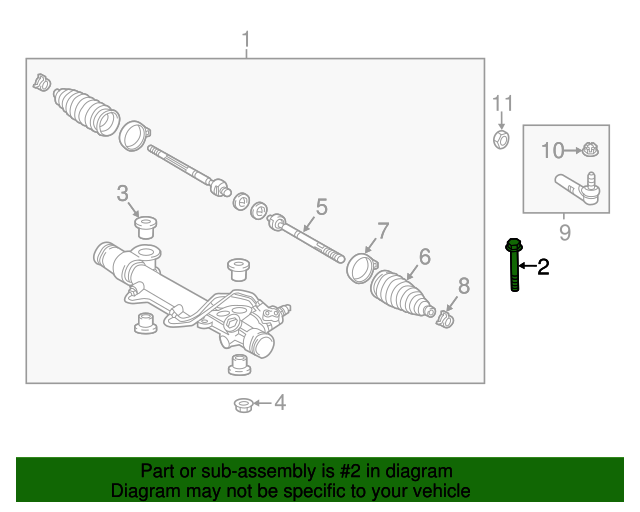 90119-A0135 - Bolt, With Washer - 2003-2021 Toyota | OEM Genuine Toyota ...