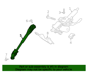 2018-2020 Nissan Kicks Joint Kit Steering Column D8080-5RB1A | QuirkParts