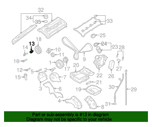 2004-2006 Volkswagen Engine Timing Belt Idler 077-109-244-E | OEM Parts ...