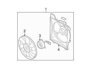 2006-2011 Hyundai Accent Fan Assembly 25380-1E100 | OEM Parts Online
