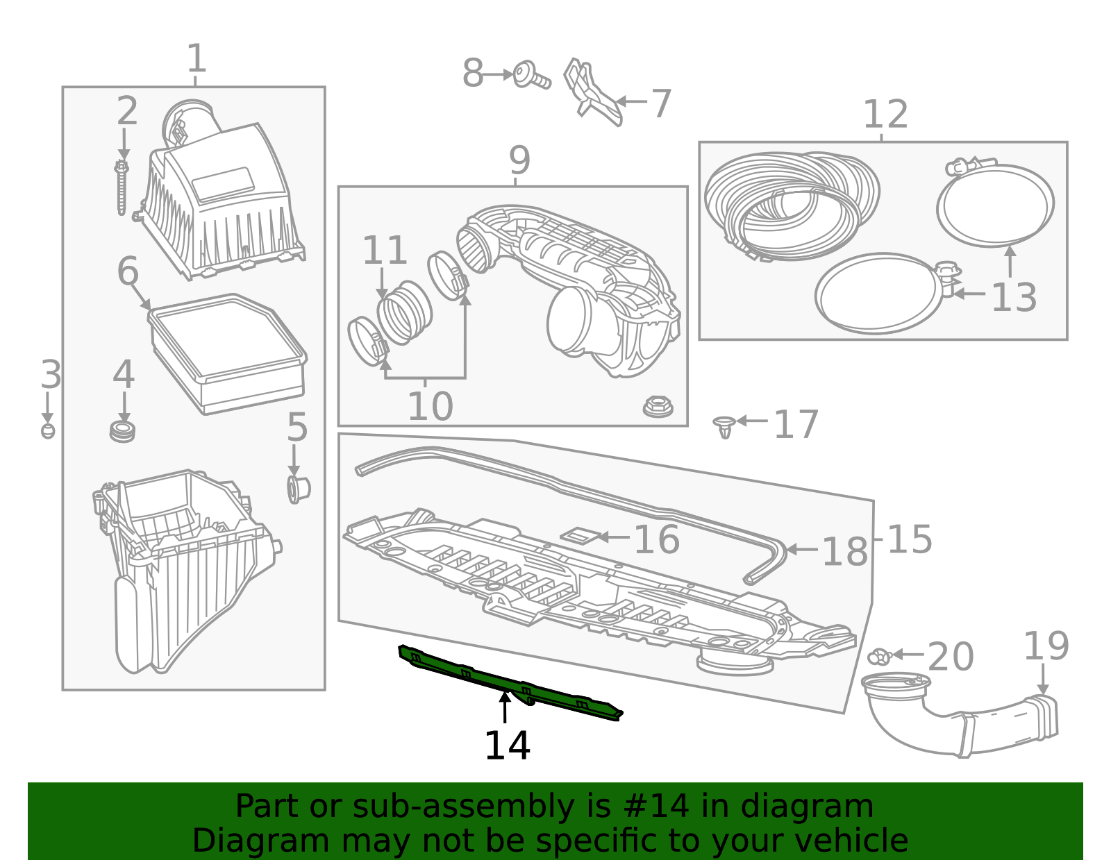 2020-2025 GM Intake Air Baffle 84538251 | Courtesy Parts
