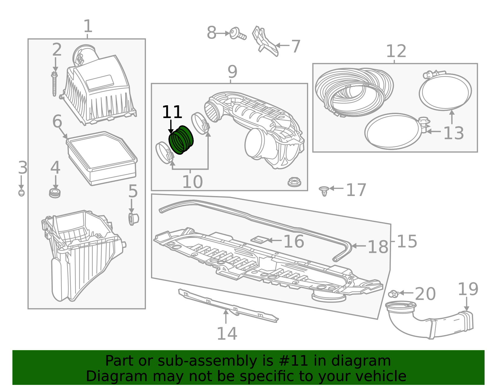 Air Cleaner Outlet Duct Adapter 85013858 | OEM Parts Online