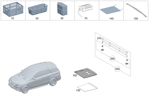 Luggage/Load Compartment Equipment for 2024 Mercedes-Benz GLS450 ...