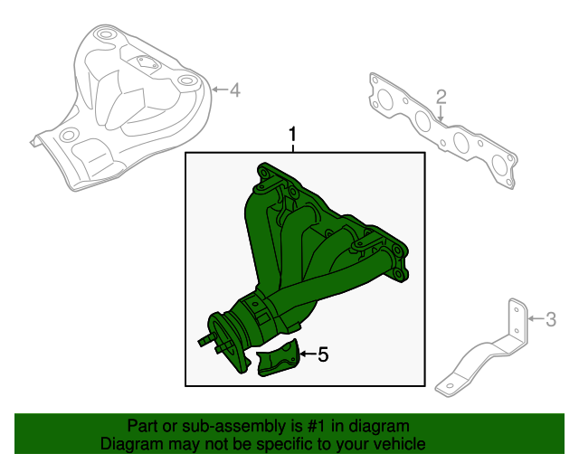 2014-2015 Kia Optima Exhaust Manifold 28510-2G245 | QuirkParts
