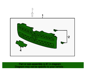 22829433 - Black Front Grille 2007-2013 Chevrolet Silverado 1500 ...