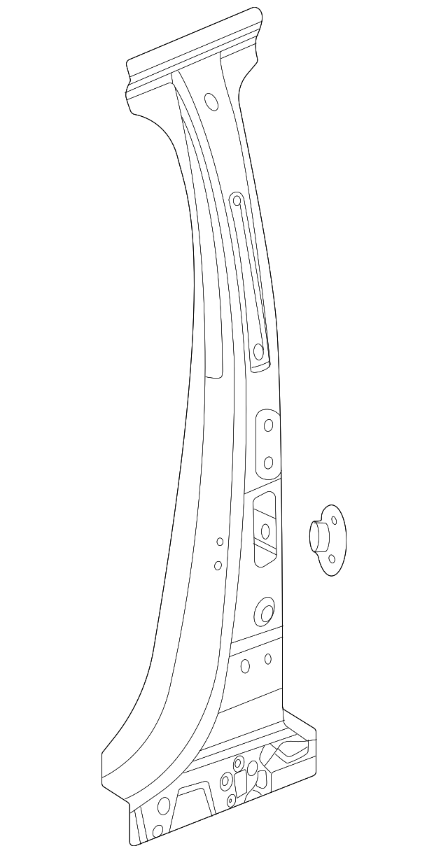 84572666 - Passenger Side Center Pillar Outer Panel Reinforcement 2020 ...