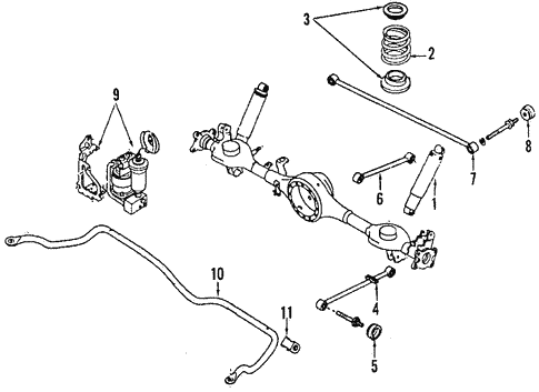 Rear Suspension for 1997 Mazda MPV | TascaParts.com