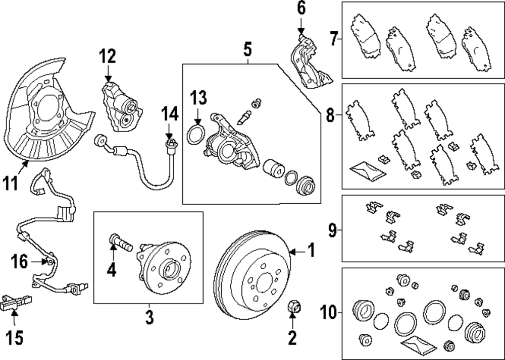 2025 Toyota Camry ABS Sensor 89544-06130 | Toyota Parts Center