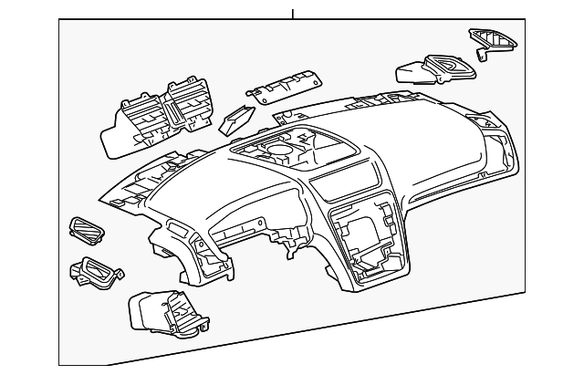 2013-2017 GMC Ebony Instrument Panel Trim Pad 84386019 | GMPartsDirect.com