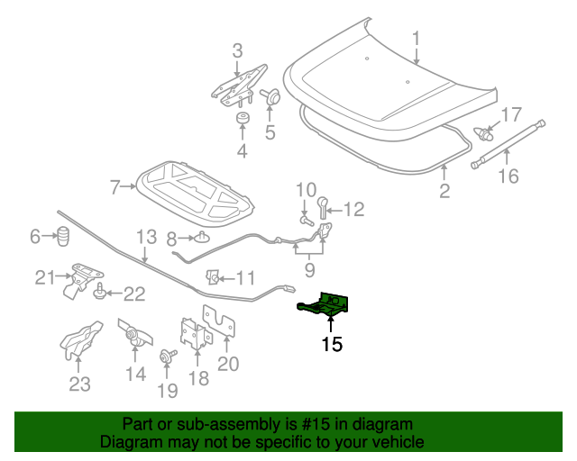 LR013914 - Control Cable Bracket 2010-2016 Land Rover LR4 | Land ...