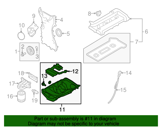 1S7Z-6675-D - Oil Pan - 2005-2013 Ford | Lasco Auto Parts