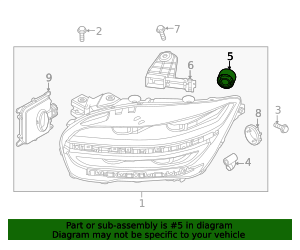 Genuine Fog Lamp Assembly Cap for 2007-2025 Hyundai | Part# 92163-39000 ...