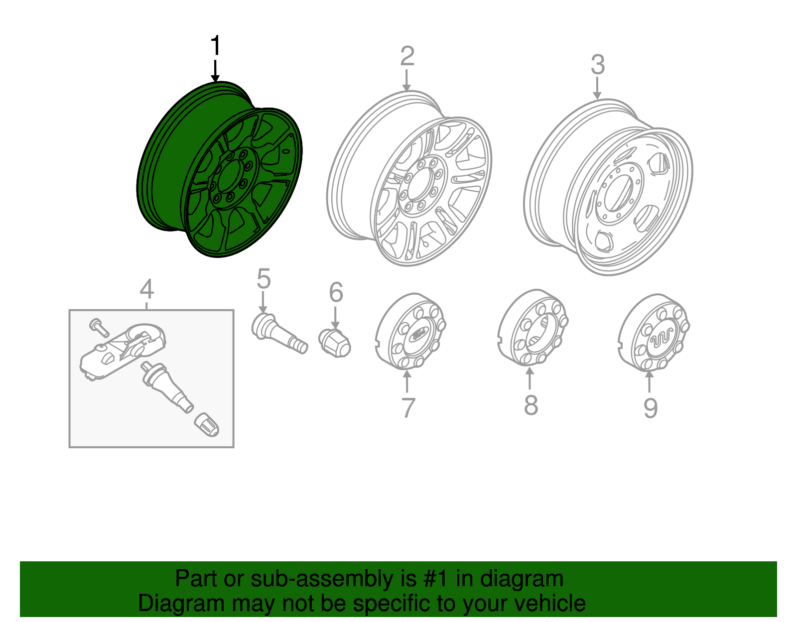 2011-2014 Ford Wheel, Alloy BC3Z-1007-C | OEM Parts Online