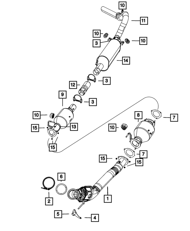 2007-2012 Mopar Diesel Particulate Filter Assembly 68035060AC | My ...