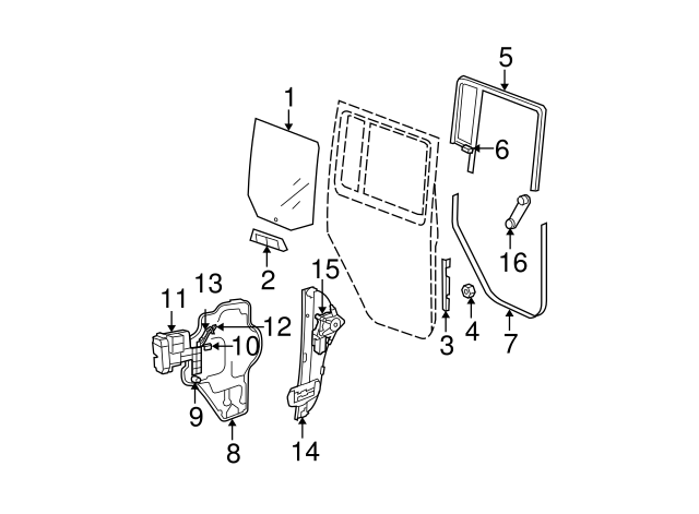 2007-2018 Jeep Lower Channel - Driver's Side (LH) 55397009AC ...