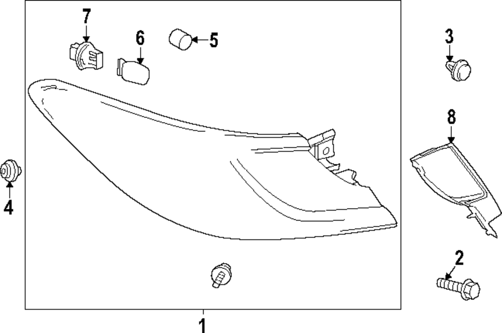 Genuine Toyota Blind Cover part# 81498-AQ010 for 2025 Toyota Camry ...