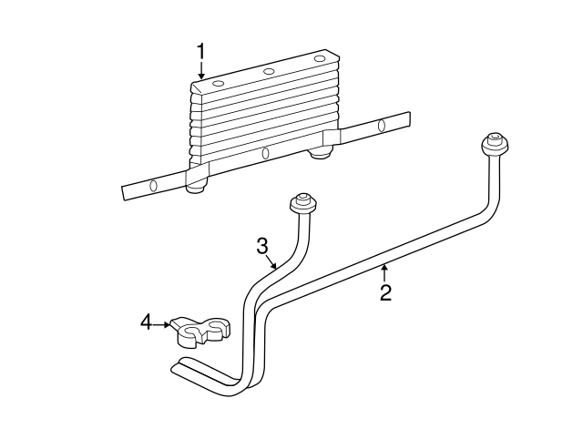 15809058 - Automatic Transmission Fluid Auxiliary Cooler Inlet Line ...