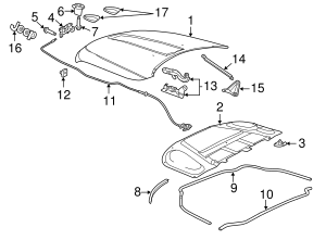 2011-2021 Jeep Grand Cherokee Hood Seal - Driver's Side (LH) 68084597AB ...
