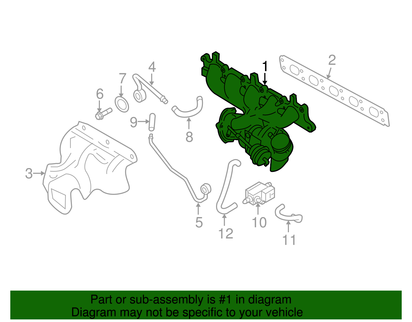 36050044 - Turbocharger - 2012-2016 Volvo | Volvo OEM Parts Direct