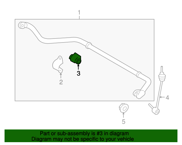 Genuine OEM Stabilizer Bar Bushing Part# LR018346 Fits 2010-2016 Land ...