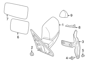 2013-2021 Ram Power Mirror 68462879AA | Mopar Parts Canada