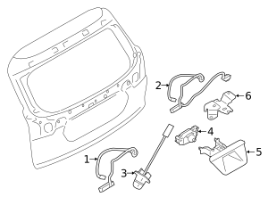 2019-2024 Subaru Ascent Lift Gate Switch 63270XC010 | Subaru Parts Guys