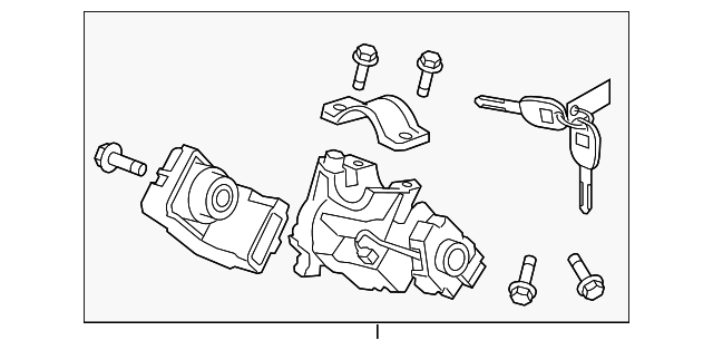 06351-SZA-A01 - Lock Assembly, Steering - 2009-2015 Honda Pilot ...