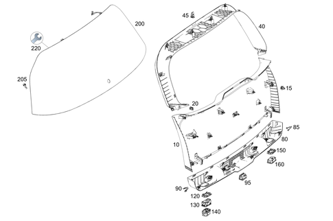 Rear Panel Door Attachment Parts, Rear Panel Door Window for 2025 ...