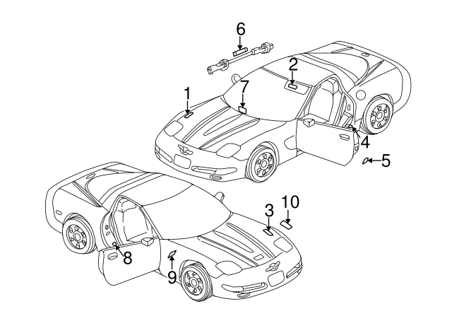2002 Chevrolet Corvette Vehicle Emission Control Information Label ...